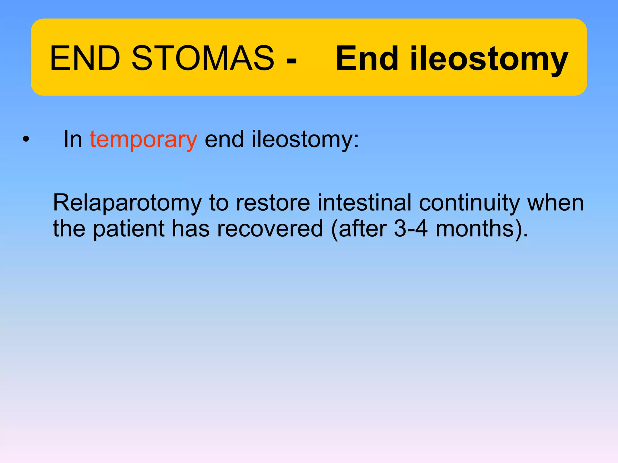 Intestinal stomas | PDF