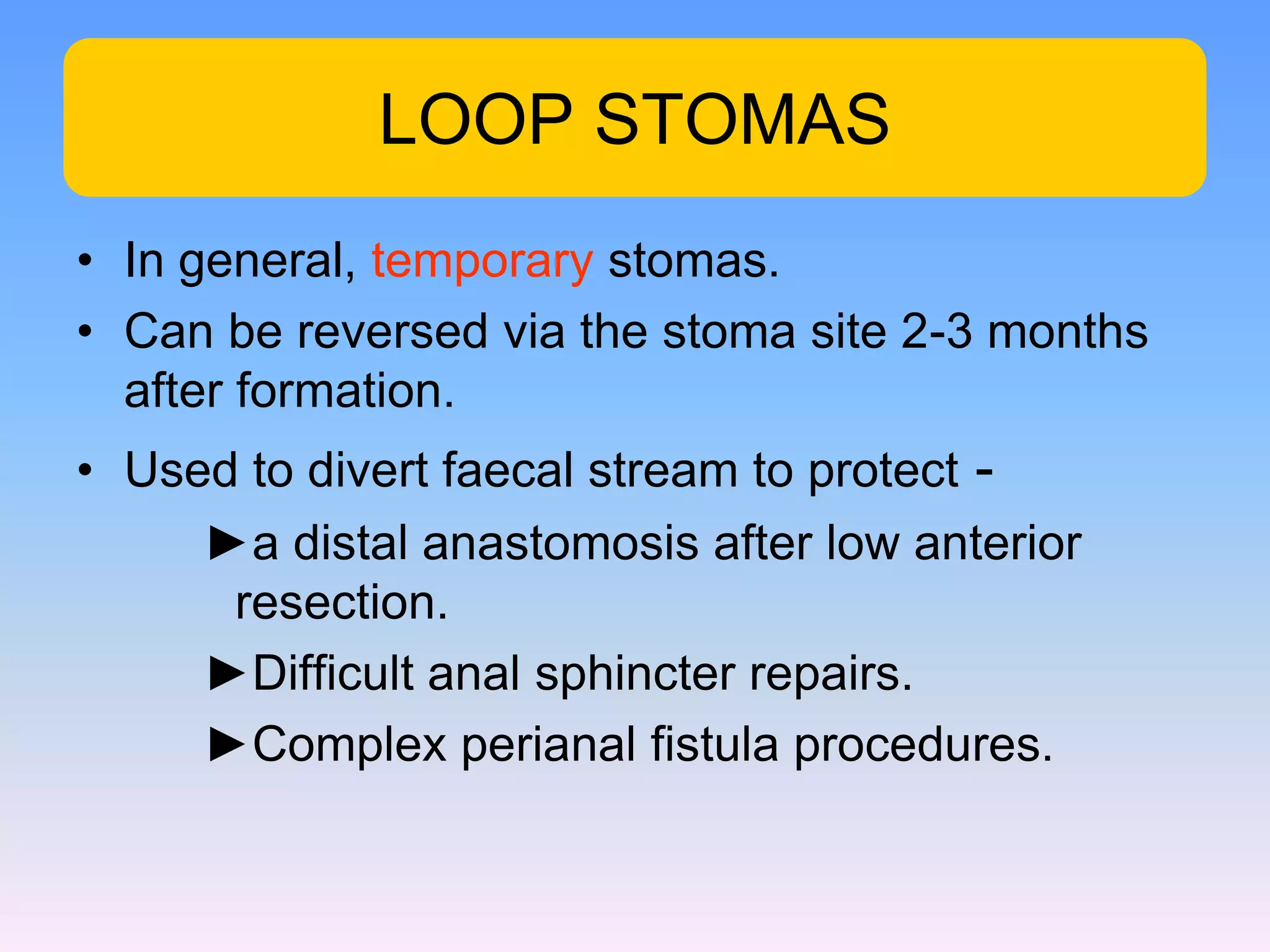 Intestinal stomas | PDF