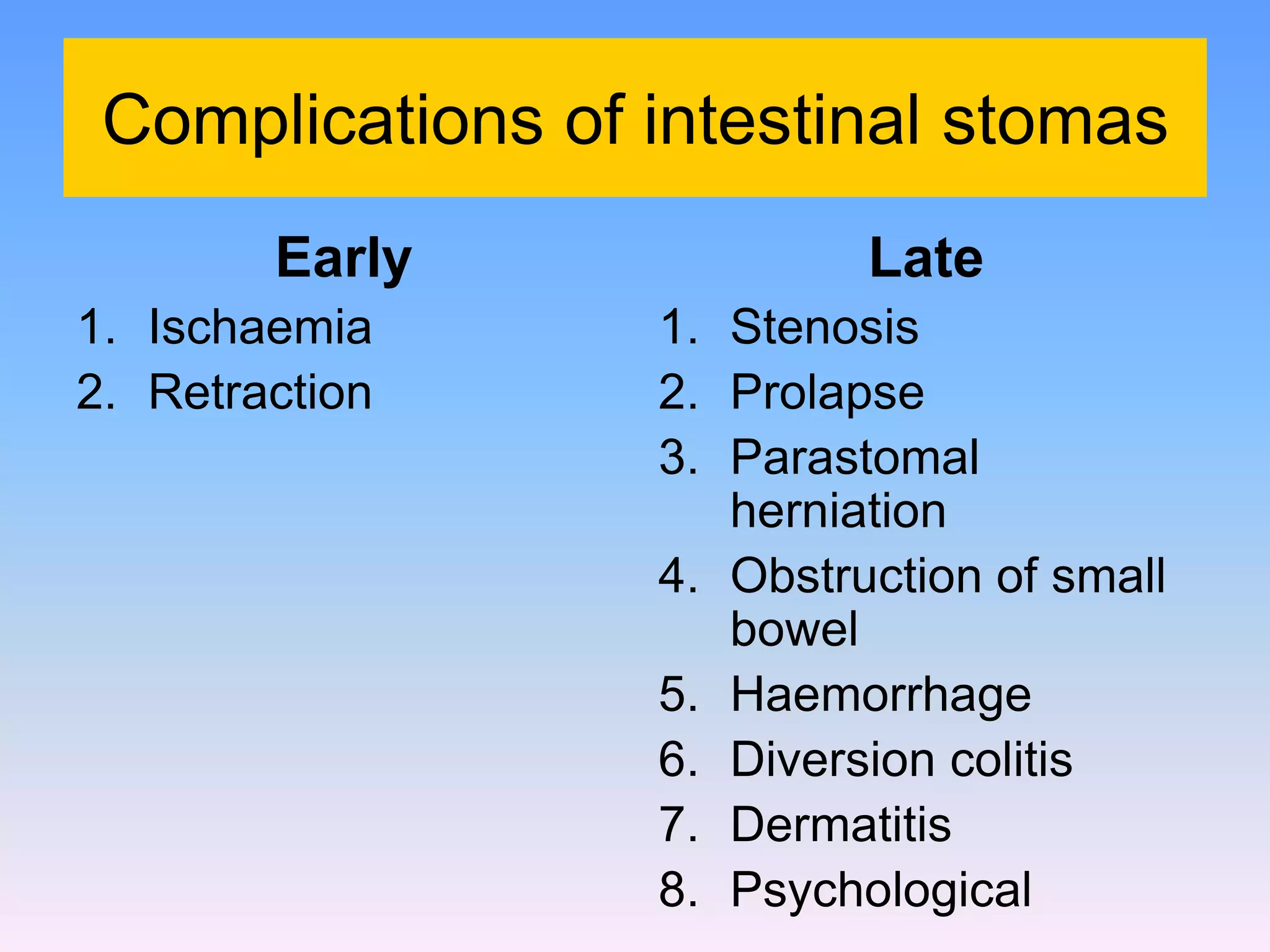 Intestinal stomas | PDF