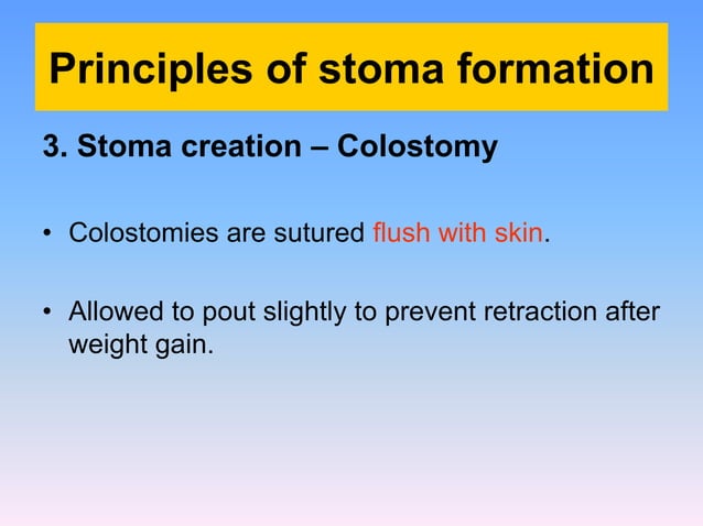 Intestinal stomas | PDF