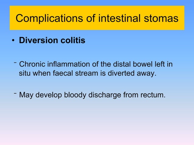 Intestinal stomas | PDF