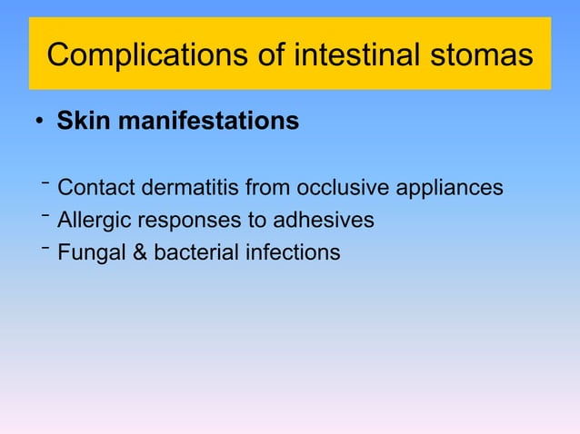 Intestinal stomas | PDF