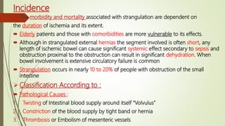 Intestinal ( Bowel) strangulation | PPTX
