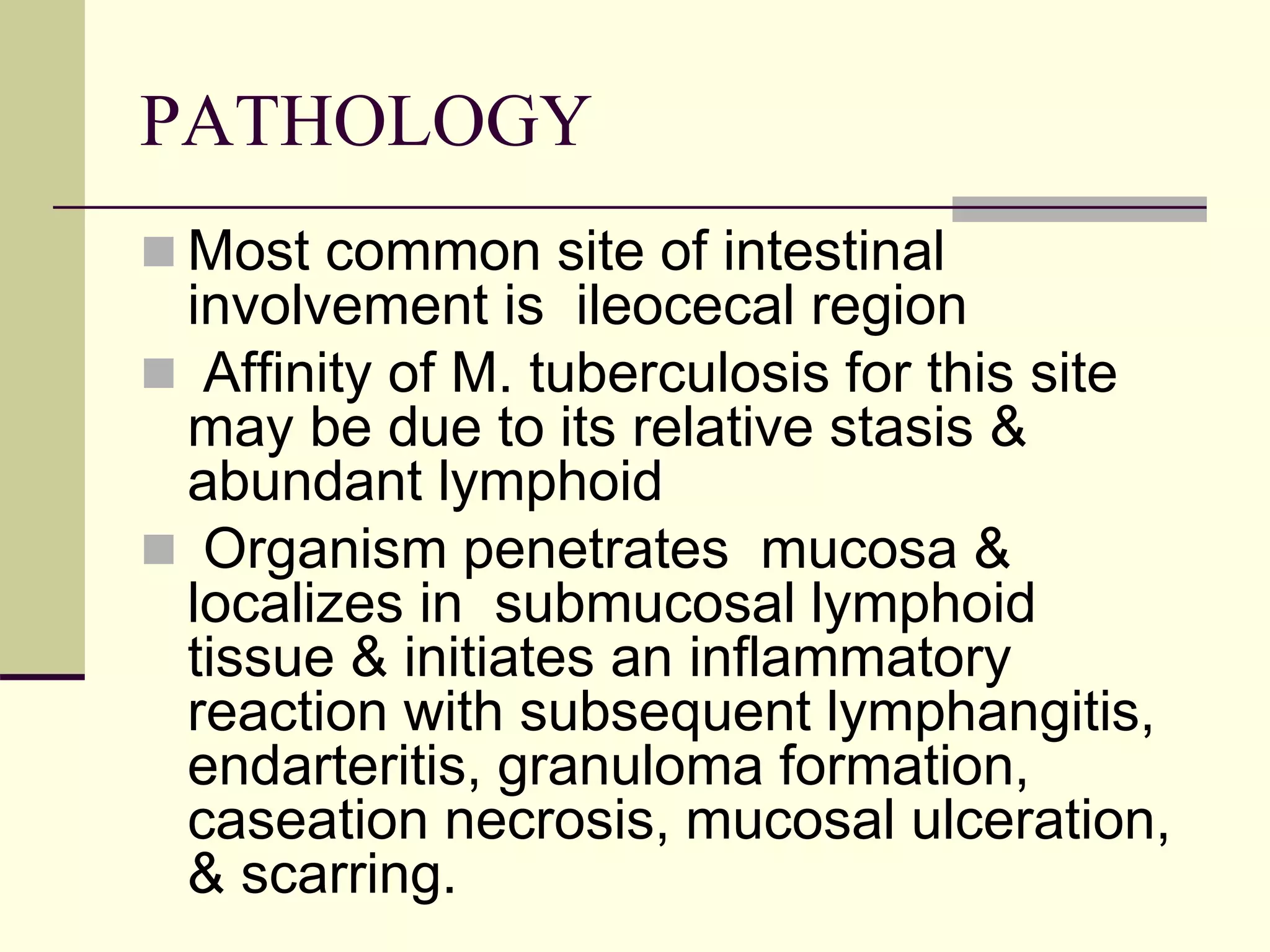 Intestinal tuberculosis | PPT