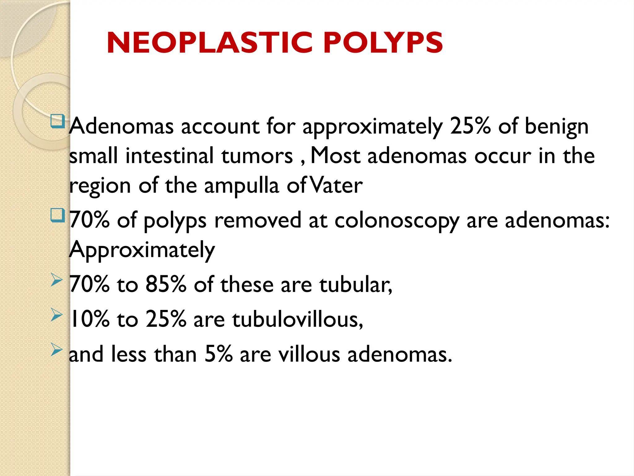 Intestinal tumors. Benign and malignant t | PPTX