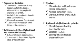 MUMAN PARASITES, INTESTINAL WORMS, EG CESTODES | PPTX