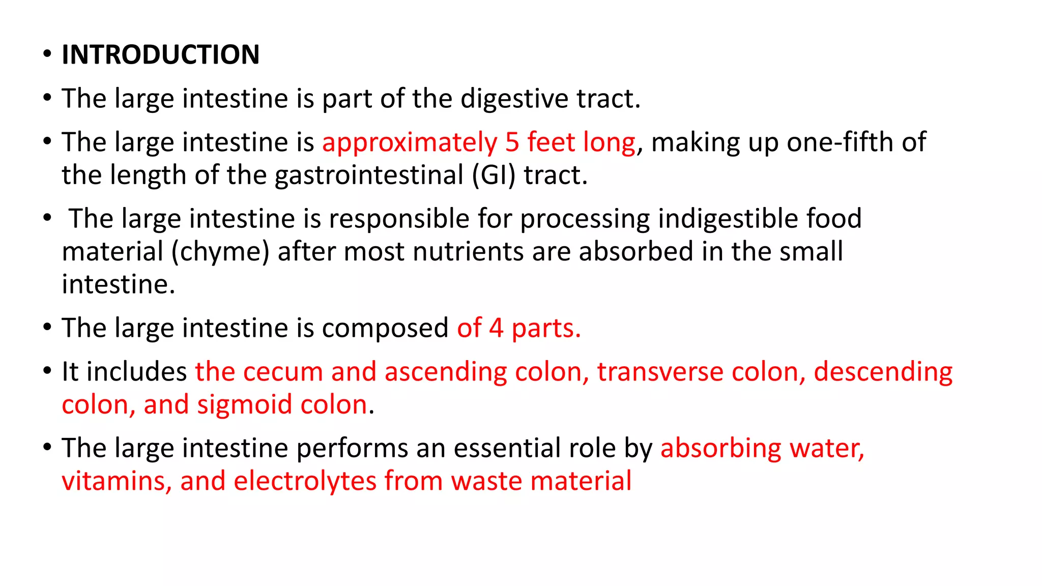 DISORDER OR LARGE INTESTINE | PPTX
