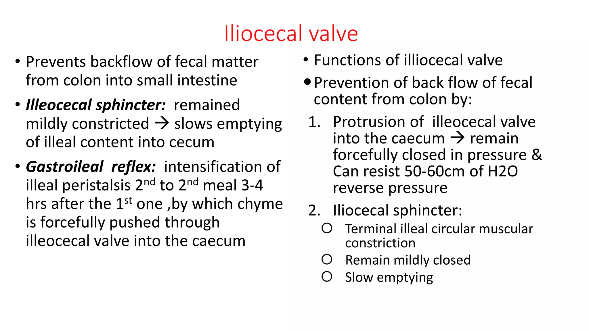Intestines(movements and secretions of small and large intestines ) The ...