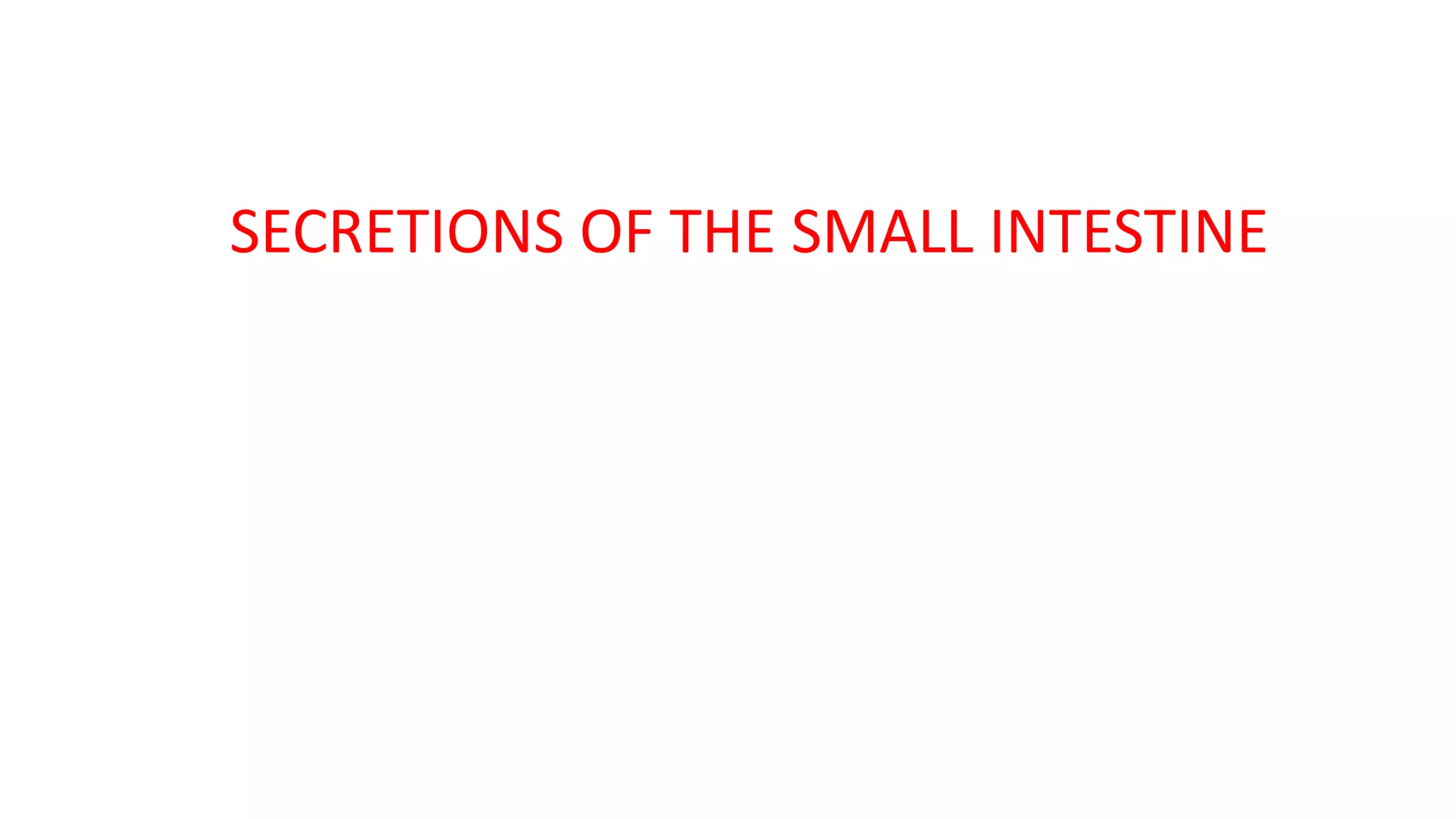 Intestines(movements and secretions of small and large intestines ) The ...