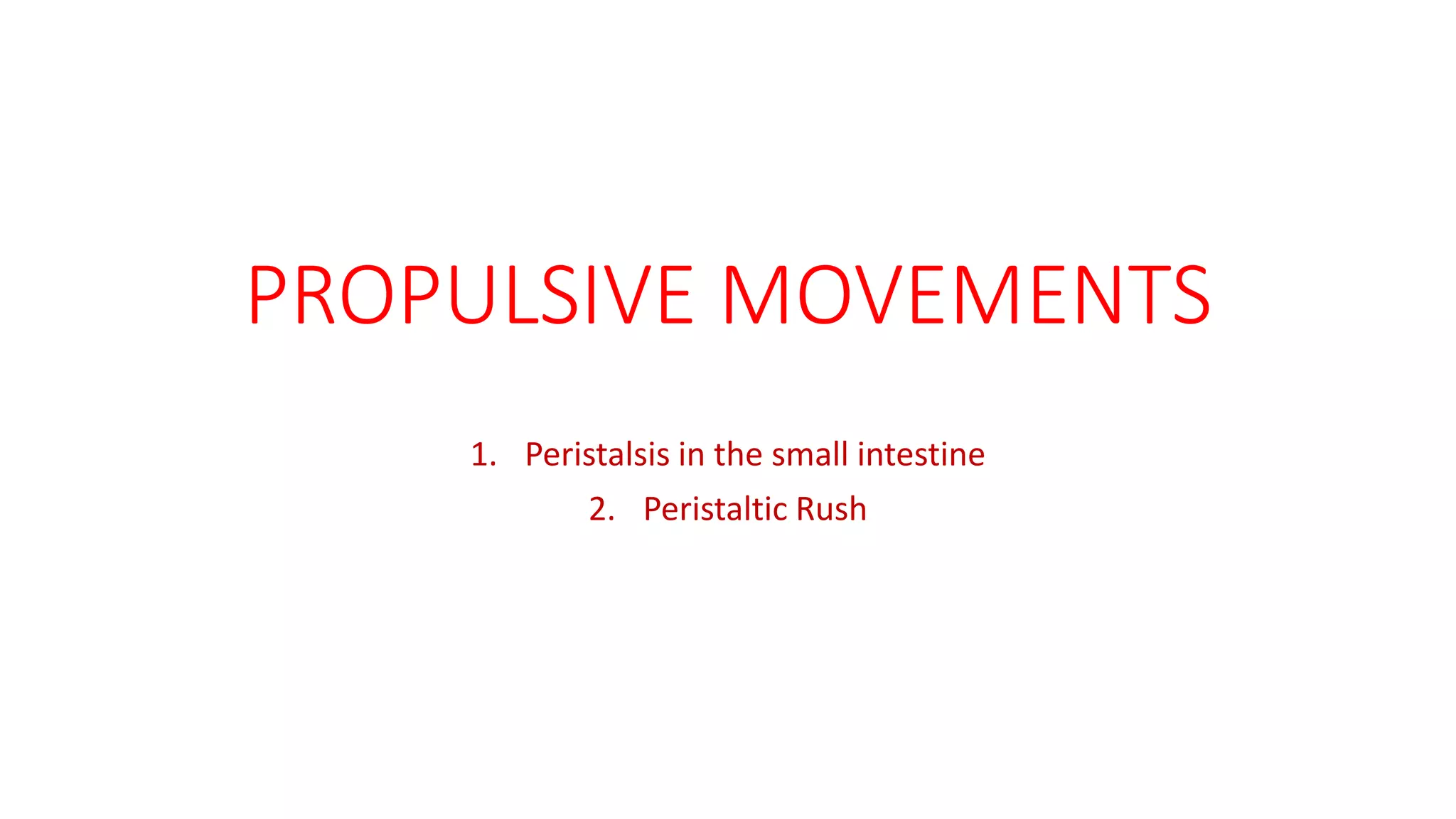 Intestines(movements and secretions of small and large intestines ) The ...