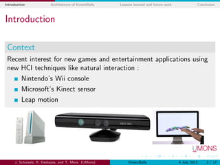KinectBalls: An Interactive Tool for Ball Throwing Games | PPT