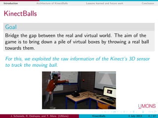 KinectBalls: An Interactive Tool for Ball Throwing Games | PDF