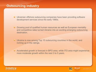 Ukraine: more than just another outsourcing destination” by Alex Golod ...