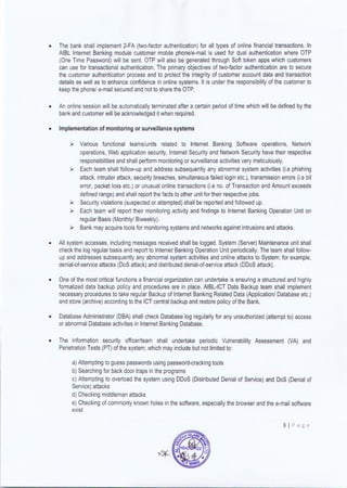 Intetnet Banking Policy for Banks and non banks | PDF