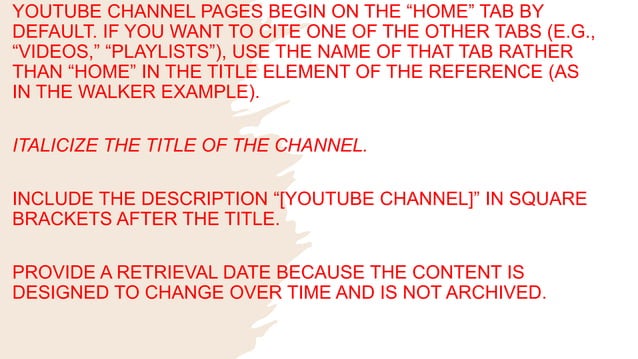 In text citation. apa audio visual | PPT