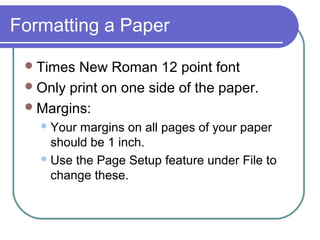 In Text Citations MLA | PPT