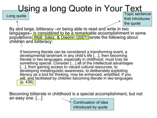 In textciting quotes_paraphrase | PPT