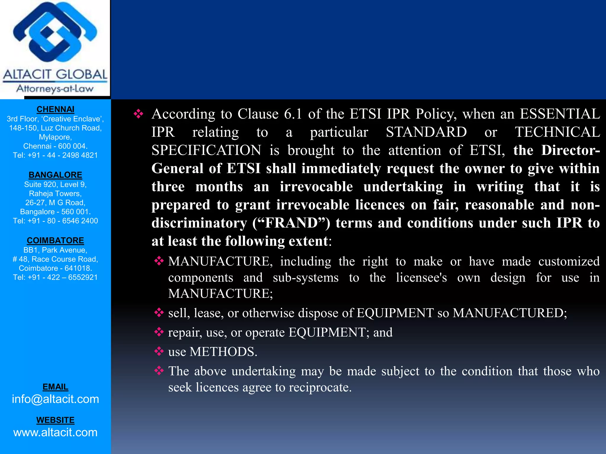 Intex vs. ericsson | PPT