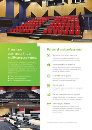Interseat Stadium Seating Systems | PDF