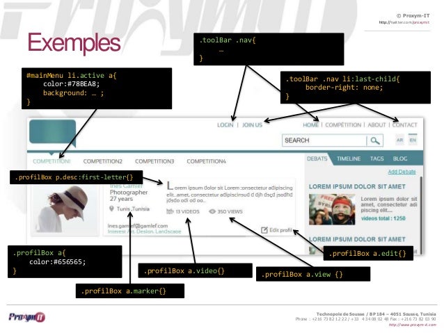 Intégration graphique en XHTML / CSS