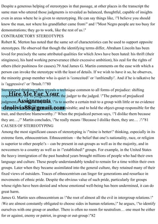 In the above conversation it is belonging to stereotypes.Stereotyp.pdf