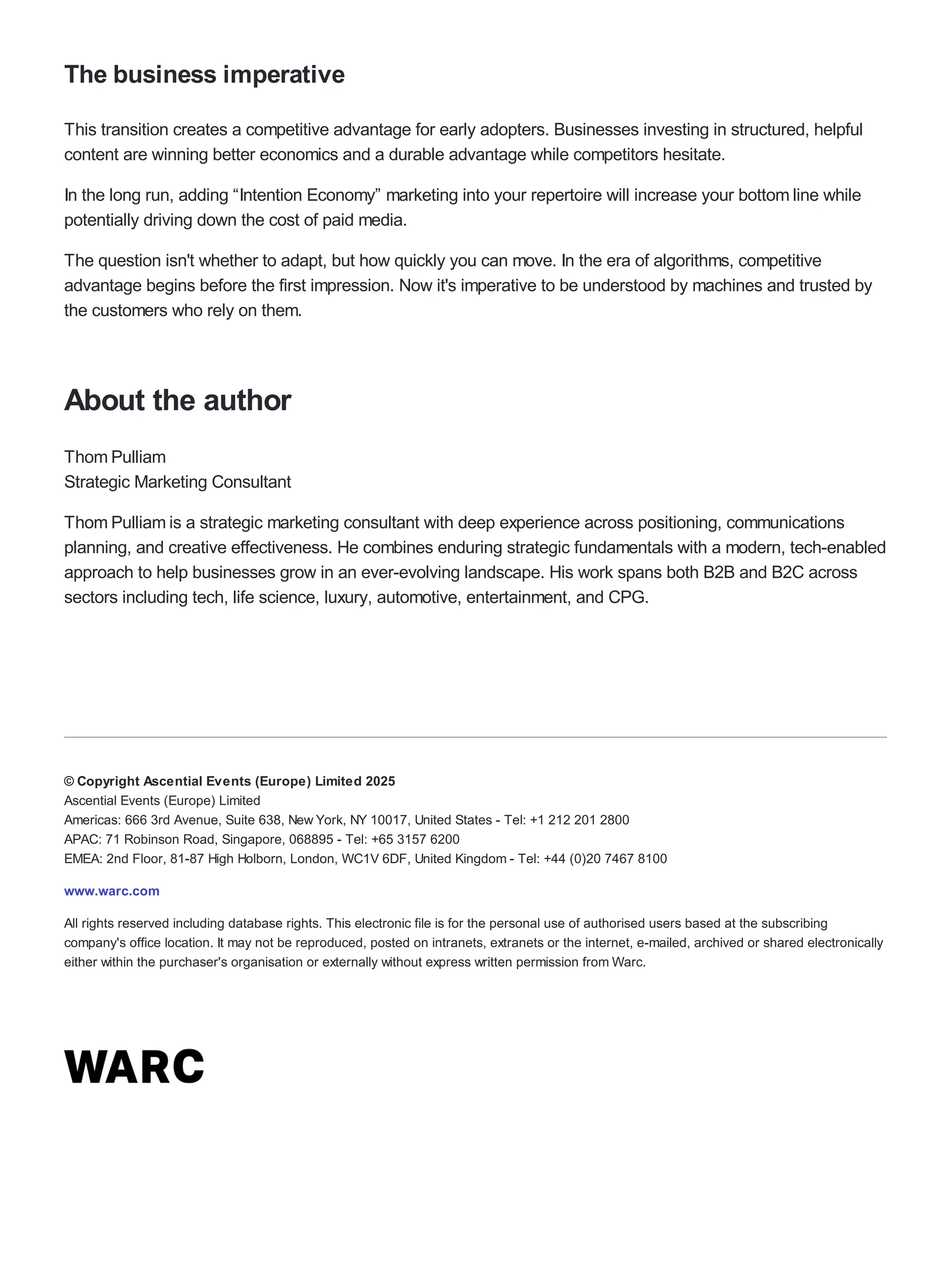 In the Age of Algorithms, Effectiveness Begins Before the First ...