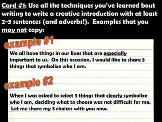In the bag speech | PPT