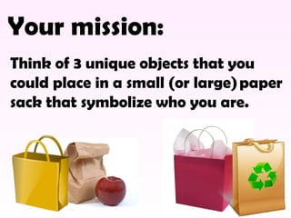 In the bag speech | PPT