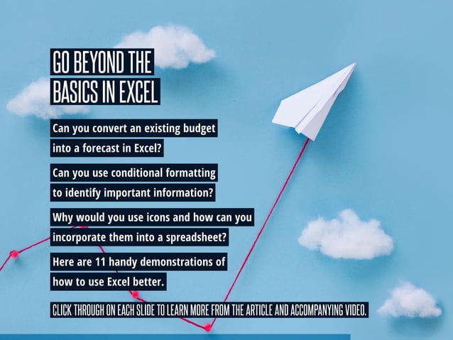 11 tips to boost your excel skills | PPT