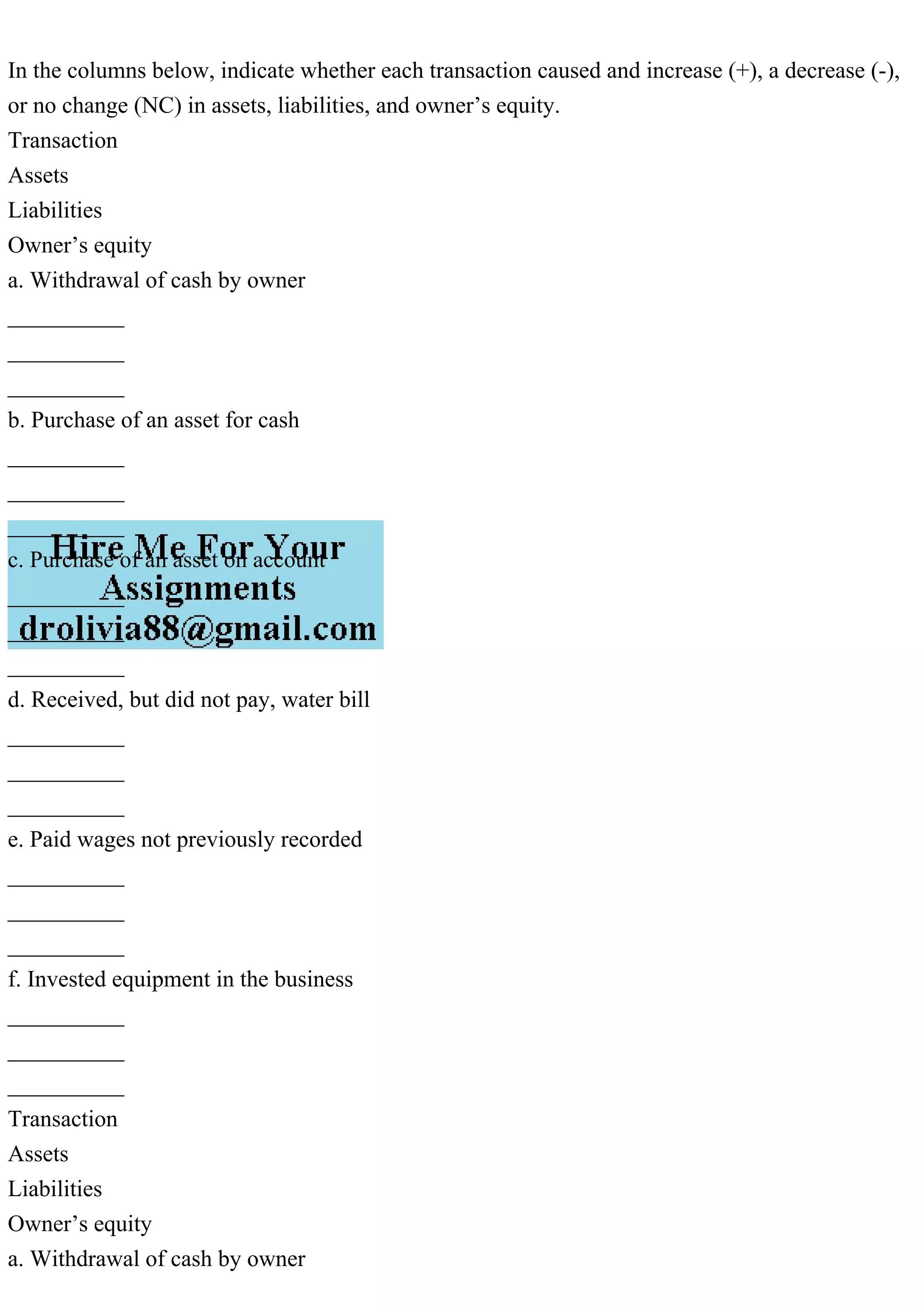 In the columns below, indicate whether each transaction caused and i.pdf