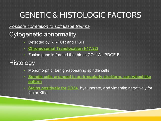 In the Flesh- dermatofibrosarcoma protuberans (dfsp) | PDF