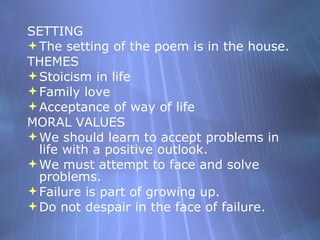 Poems About Family Problems