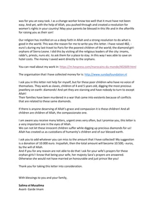 Letter to Prince Muhammad bin Salman | PDF