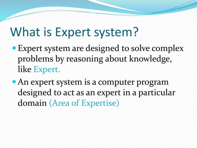 Expert System in Artificial Intelligence | PPTX