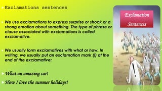 Exclamation sentences &Interjection | PPTX