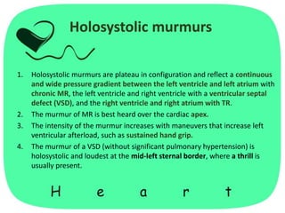 heart murmur (heart extra sounds) | PPT