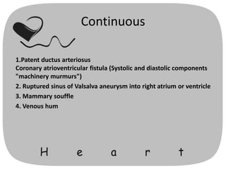heart murmur (heart extra sounds) | PPT