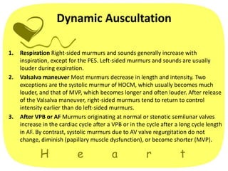 heart murmur (heart extra sounds) | PPT