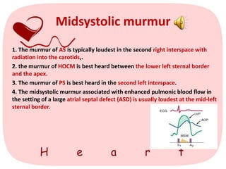 heart murmur (heart extra sounds) | PPTX