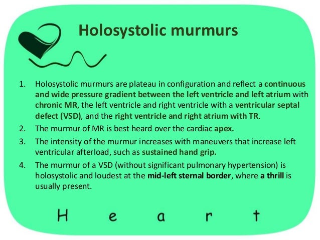 heart murmur (heart extra sounds)