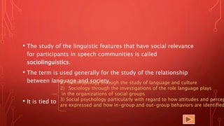 language and social variation | PPTX