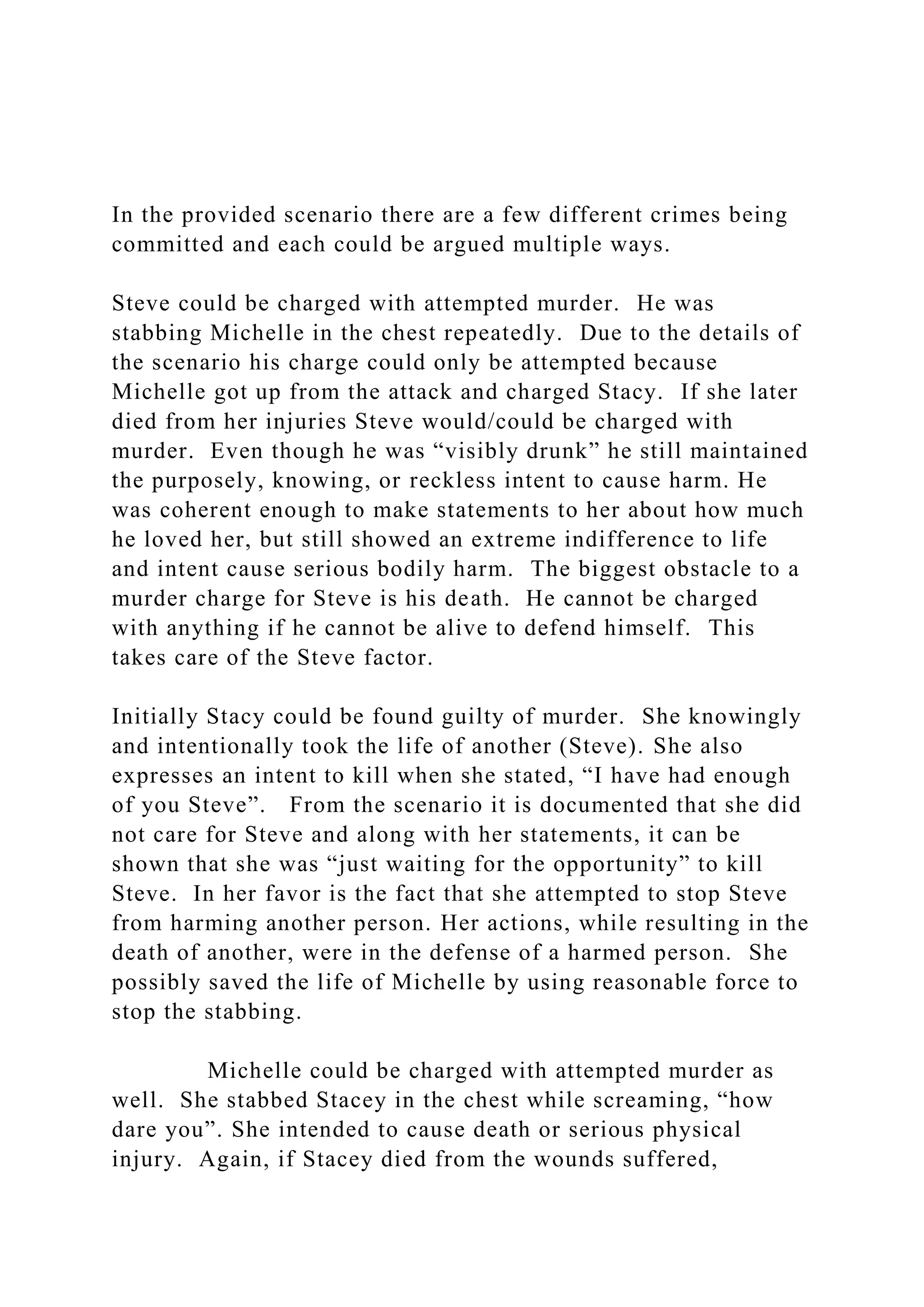 In the provided scenario there are a few different crimes being .docx