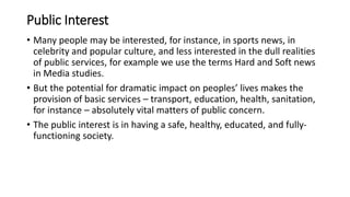 In The Public Interest | PPT