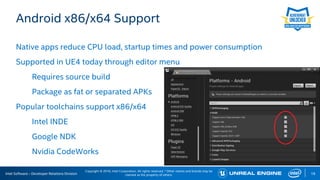 In The Trenches Optimizing UE4 for Intel | PPT