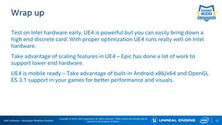 In The Trenches Optimizing UE4 for Intel | PPT