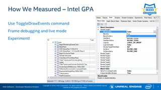 In The Trenches Optimizing UE4 for Intel | PPT