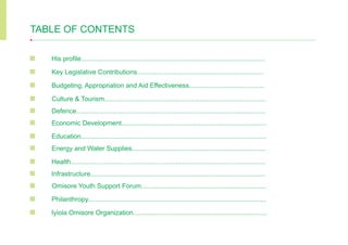 In the Upper Chamber: Senator Iyiola Omisore | PPT