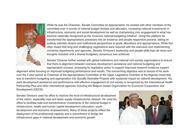 In the Upper Chamber: Senator Iyiola Omisore | PPT