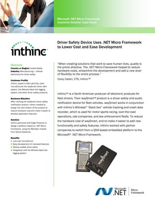 Inthinc waysmart case study | PDF