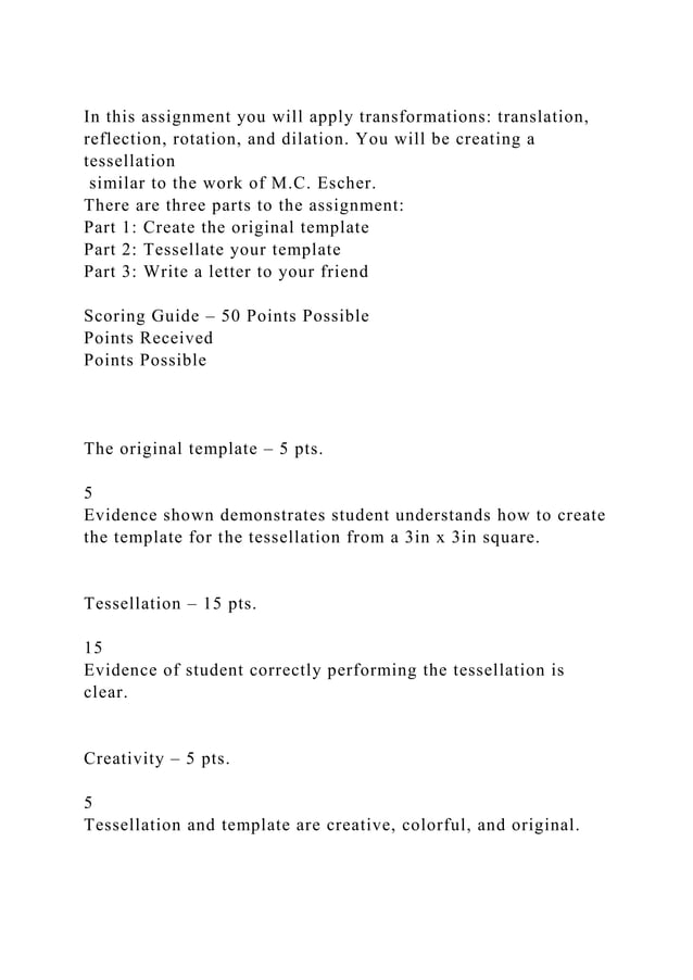 In this assignment you will apply transformations translation, refl.docx